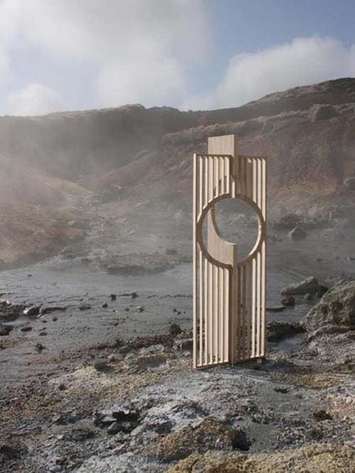 Lines (Conceptual Modern Abstract Moon Gate sculpture) – ArtParkS